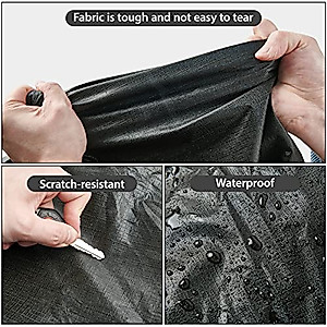 Car Cover Waterproof All Weather, 6 Layers Full Exterior Covers with Zipper Cotton, Mirror Pocket. Outdoor Car Cover UV Snow Rain Wind Dust All Weather Outdoor Protection for Sedan (173-183 inch)