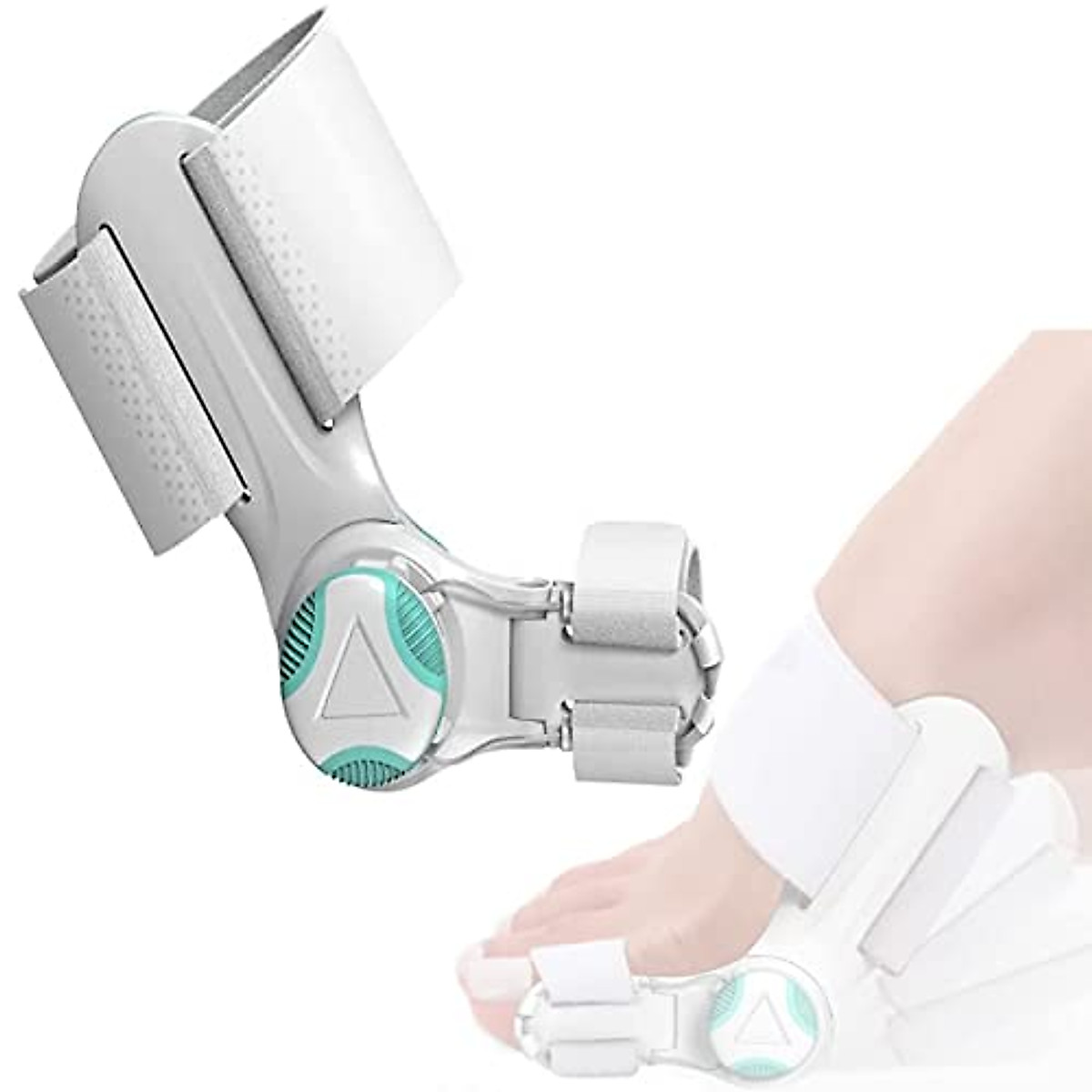 UGANI Hallux Valgus Corrector, Adjustable Bunion Splint with Silicone Inner Pad, Adjustable Bunion Splint for Bunion Relief with Knob Correction, Day Night Support