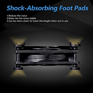 SCCCF Quiet 120mm USB Fan, 5V USB Portable Cooling Fan for Flat Panel TV Receiver Router DVR Playstation Xbox Computer Cabinet Cooler