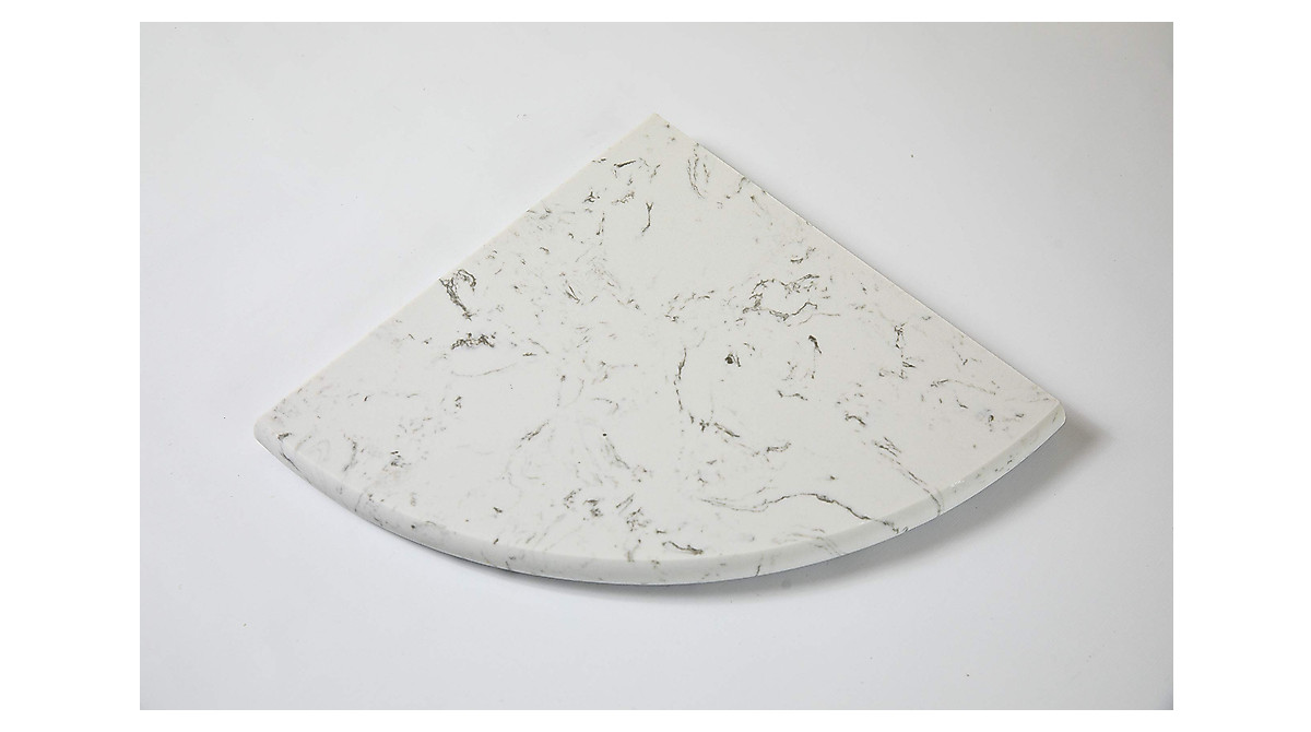 Stunning Quartz Shower Corner Shelf - Elegant Design