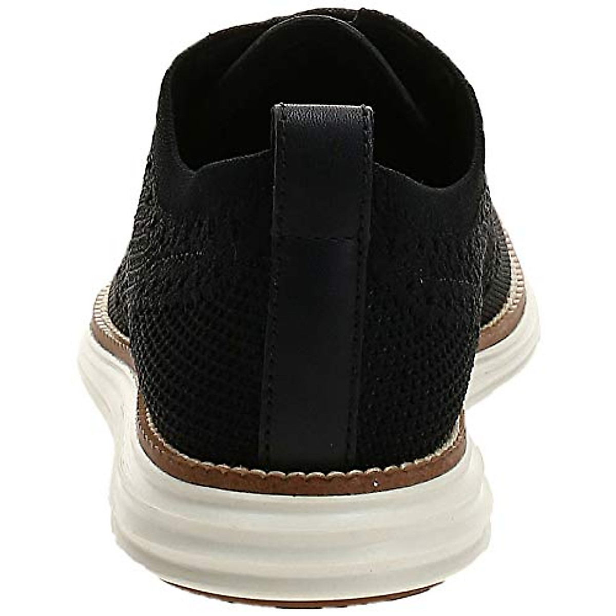 Cole Haan Men's Original Grand Knit Wing TIP II Sneaker, BLACK/IVORY, 10 M US