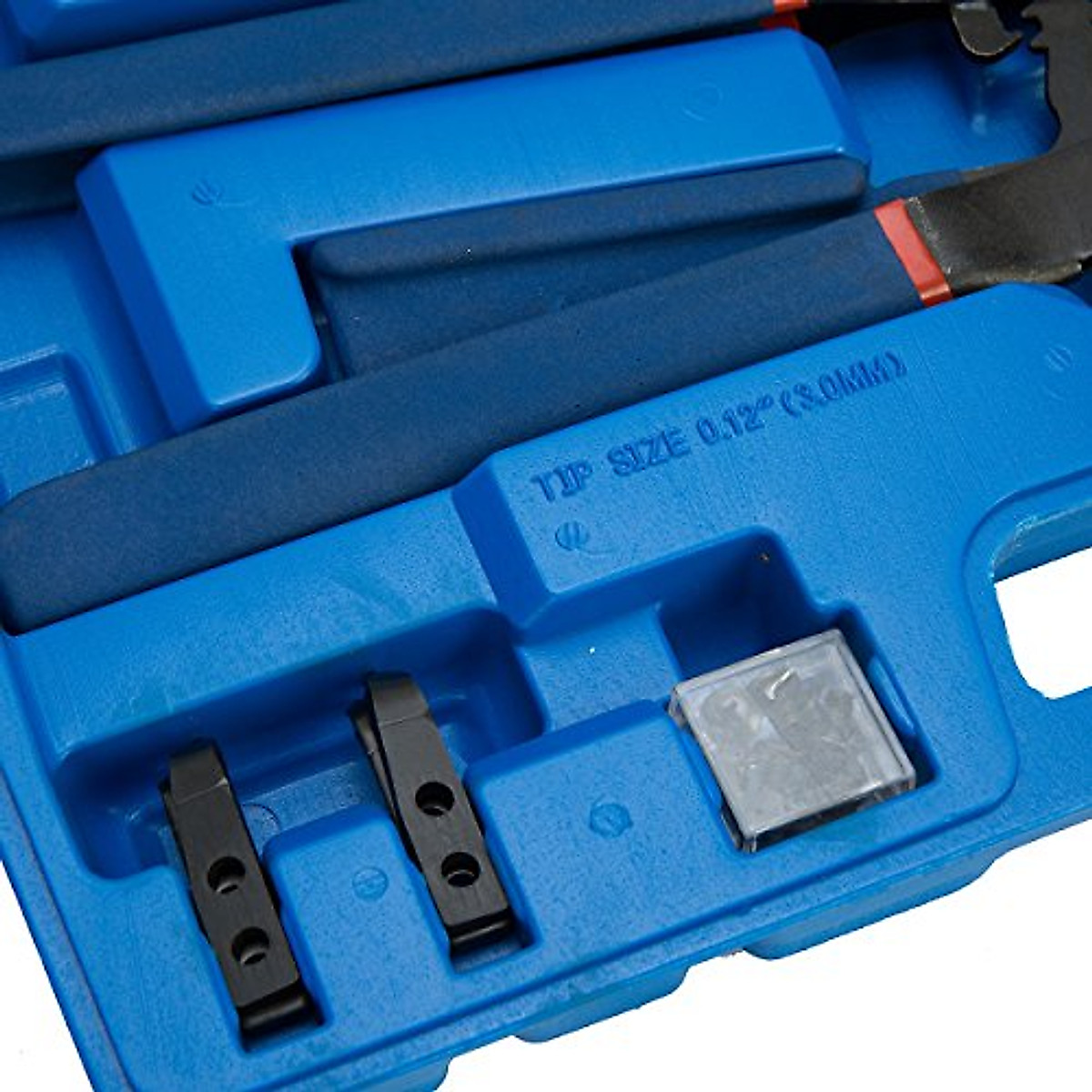 8MILELAKE 16 Inches Heavy Duty Snap-Ring Pliers External and Internal Pliers, Straight, 45°, 90° Tips