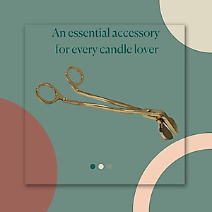 Paddywax Candle Accessories Wick Trimmer, Shiny Brass