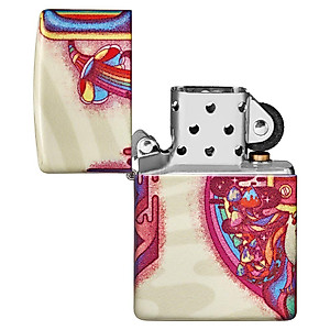 Zippo Trippy Psychedelic Design 540 Color Pocket Lighter