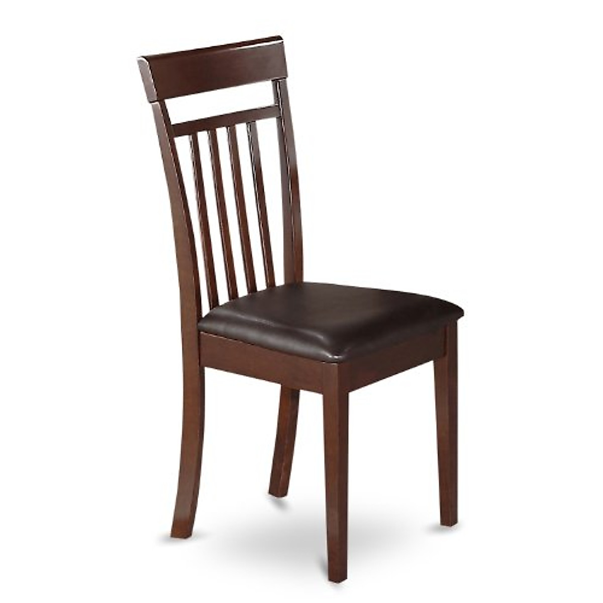 East West Furniture OXCA3-MAH-LC Oxford 3 PC set with a Dining Table and 2 Kitchen Chairs in Mahogany, 3 Piece