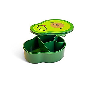 Good Banana Avocado Kids Children’s Lunch Box - Leak-Proof, 4-Compartment Bento-Style Kids Lunch Box - Ideal Portion Sizes for Ages 3 to 7 - BPA-Free, Food-Safe Materials (Avocado)