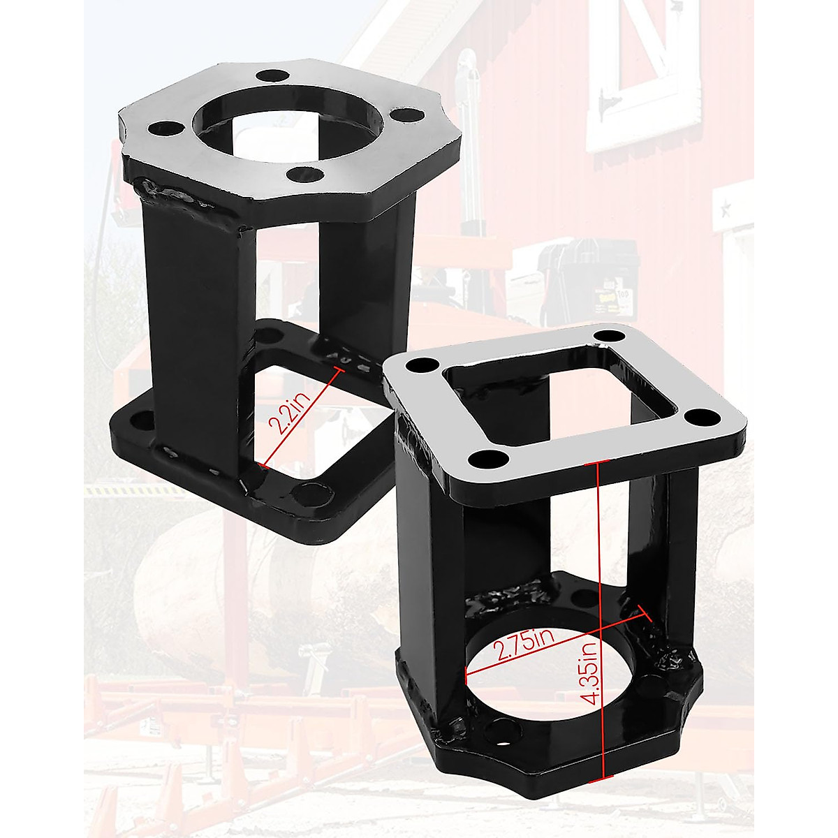 Qnbes Log Splitter Hydraulic Pump Mount Fit for 5-7 Hp Engines, Log Splitter Brackets Replacement