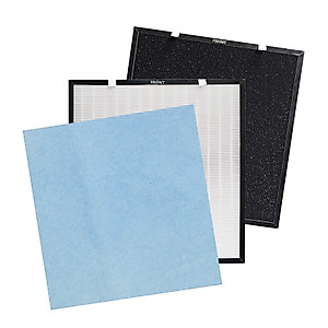 PUREBURG Replacement True HEPA Filter Set Compatible with Asept-Air Life Cell 2550 5-Stage Air Purifier,H13 3-Stage Filtration Air Clean Dust VOCs Odor PM2.5 Smoke