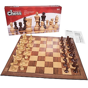 Crazy Games Plastic Chess Set: Premium Quality, Foldable Board with Staunton Pieces - Perfect for Travel, Kids and Adults, Suitable for Indoor & Outdoor Portable Ajedrez