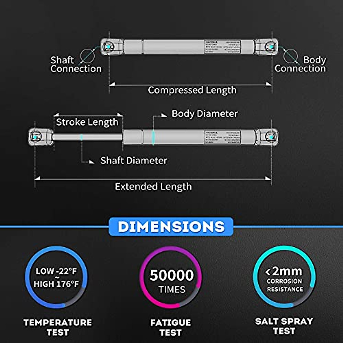 A-Premium Front Hood Lift Supports Shock Struts Compatible with Volvo S60 2011-2017 S60 Sedan Cross Country 2016-2017 V60 2015-2017 Wagon 2-PC Set