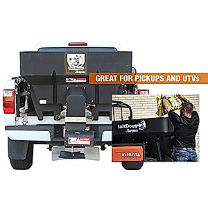 Buyers Products SHPE0750 SaltDogg 0.75 Cubic Yard Electric Poly Hopper Spreader With Standard Chute, Black