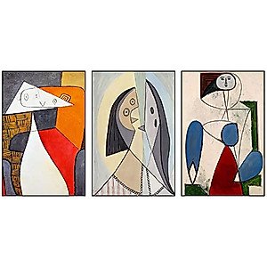 Wall Art Canvas Wall Art Framed Wall Art Simple Abstract Wall Art 24 "X 32" Black Frame 3 Piece Suite Suitable For Living room Bedroom Bathroom Dining Room Kitchen Office Wall Decor Aesthetic Wall Art (grey, 24 "X 32" X 3 pieces)