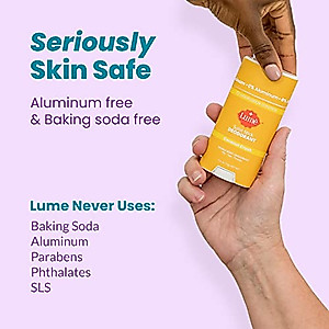 Lume Solid Deodorant Stick - Whole Body Deodorant - Aluminum-Free, Baking Soda-Free, Hypoallergenic, Safe For Sensitive Skin - 2.6 Ounce Solid Stick (Coconut Crush)