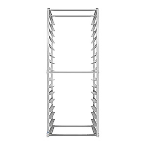 Krollen Industrial 16 Pan Aluminum End Load Sheet / Bun Pan Rack for Reach-Ins - Unassembled