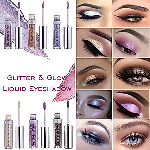 KDOWES Liquid Eyeshadow, Waterproof Glitter Shimmer Sparkle Eye Stick Easy To Wear Long Lasting Eyeliner Eye Pencil Makeup Cosmetics(A109)