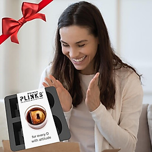 DRINKSPLINKS Ice Cube Tray Megacube Shaped Premium Silicone Mold Freezer Tray & Oven-Safe Meal Prep Container | Ice For Cocktails & Water Bottles | Meal Prep, Baby Food | Bartender Ice