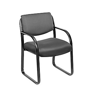 Boss Office Products Fabric Guest Chair in Grey