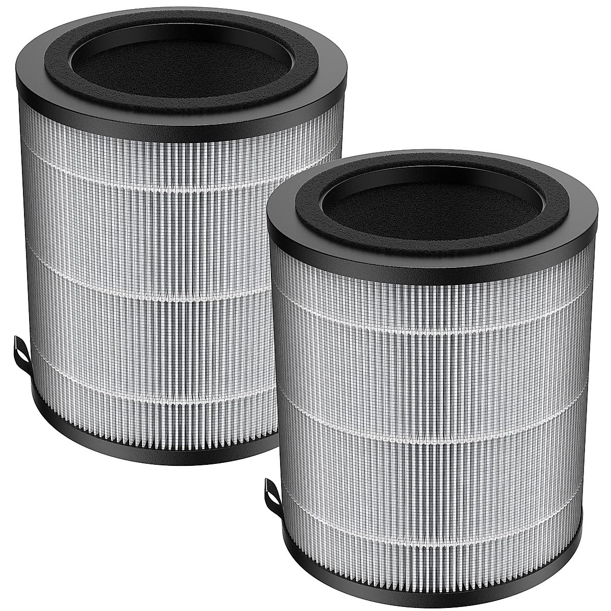 JF100 Replacement Filter, 3-in-1 Pre-Filter, H13 True HEPA and Activated Carbon Filtration System, 2 Pack