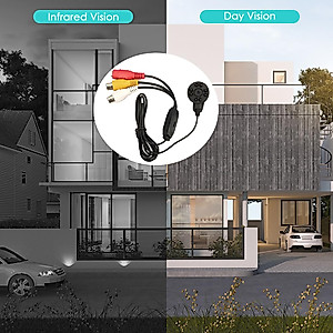 Vanxse® CCTV Mini Security Camera Hd 3.6mm 90degree 1000tvl 8PCS Infrared IR LEDs Night Vision Indoor/Outdoor Mini CCTV Surveillance Camera