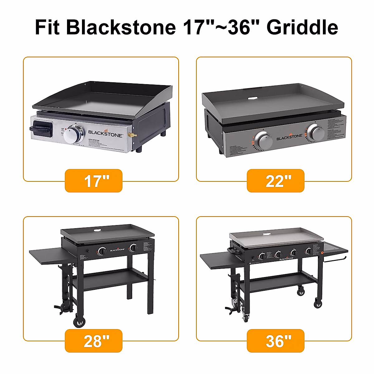BMMXBI Universal Griddle BBQ Warming Rack for Blackstone Griddle Accessories 17/22/28/36 Inch, Parts for CharBroil 19952085 Blue Rhino Razor Griddle Pit Boss PB336GS, 2"~45" L Grill Rack