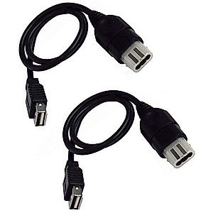 YICHUMY 2 Packs! PC Female USB to Xbox Converter Adapter Cable Cord Compatible with Microsoft Old Generation Xbox Console USB Adapter Cable for Xbox