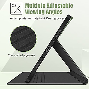 iPad Mini 6 Case 2021 New, iPad Mini 6th Generation 8.3 inch Case PU Leather with Soft TPU Back Cover Magnetic Clasp, Built-in Pencil Holder Auto Wake/Sleep Folio (Green)