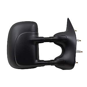 Brock Replacement Driver and Passenger Manual Tow Telescopic Side View Mirrors Dual Arms Double Swing Compatible with 2003-2014 E-Series Van 7C2Z17683DA 7C2Z17682DA