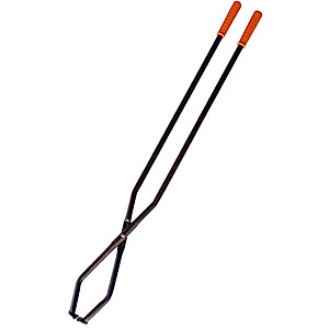 TAFIEDA Fireplace Tongs Log Grabber. 40 Inches Heavy Duty Fire Pit Tongs Log Grabber. Upgraded Fire Tongs For Indoor & Outdoor Fireplace Fire Pit Camping Fire Wood Stove.