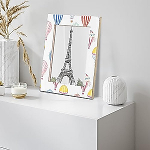 POFATO Hot Air Balloon 8x10 Picture Frame Wood Photo Frame for Tabletop Display Wall Mount Picture Frame Display 8 x 10 Inch Photo Wall Decor Home Gift Frames
