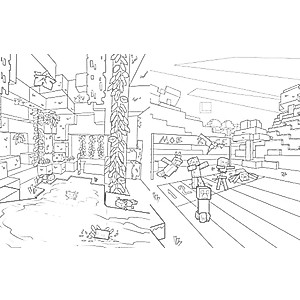 The Official Minecraft Coloring Adventures Book: Create, Explore, Color!: For Young Artists and Kids 5-10 (Gaming)