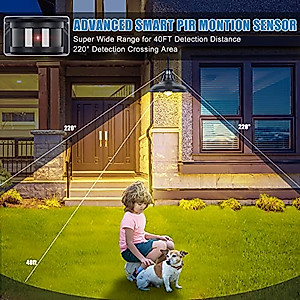 2 Packs Motion Sensor Outdoor Barn Lights - Dusk to Dawn Farmhouse Gooseneck Barn Light, 12in Large Black Porch Light Fixture Wall Mount, Exterior Wall Lighting Fixture for Garage Patio Doorway