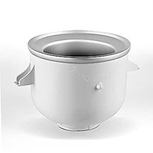 KITCHOOD Ice Cream Maker Attachment for Kitchenaid Stand Mixer,2-Quart Frozen Yogurt - Ice Cream & Sorbet Gelato Maker,Fits 4.5 qt and Larger Mixers(Not Fit Artisan Mini 3.5Qt Mixer)