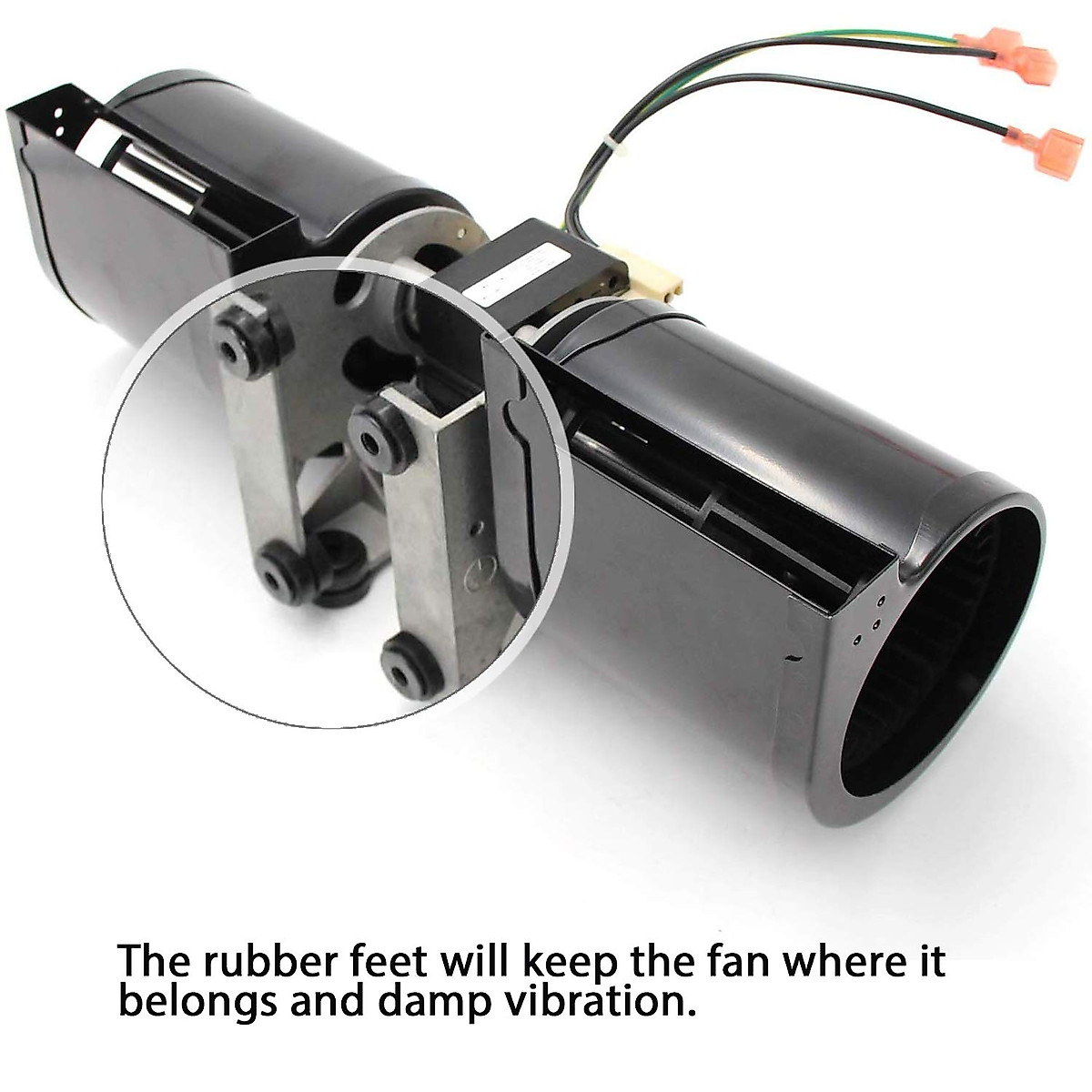 Hongso Pre-Wired GFK-160 GFK-160A Fireplace Blower Fan Kit with Ball Bearings Motor for Heat N Glo, Hearth and Home, Quadra Fire, GTI, Fasco, Regency Wood Stove Insert, Royal, Jakel, Nordica, Rotom