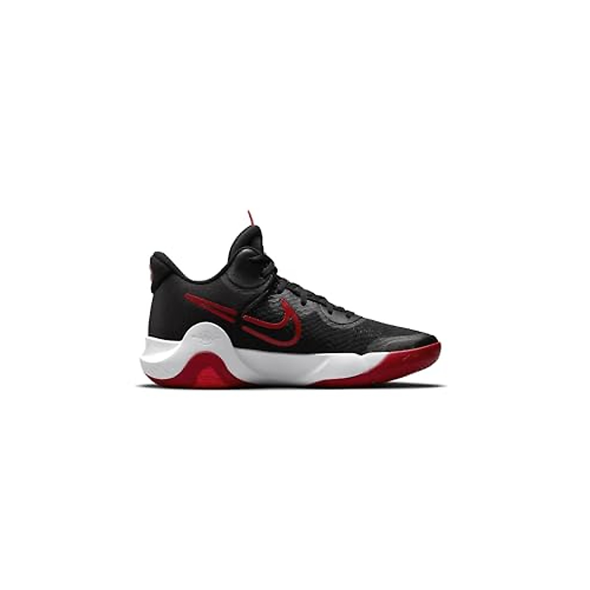 Nike Men's KD Trey 5 IX Basketball CW3400-002 Sneakers, Black/White/Bright Crimson/University Red, 11
