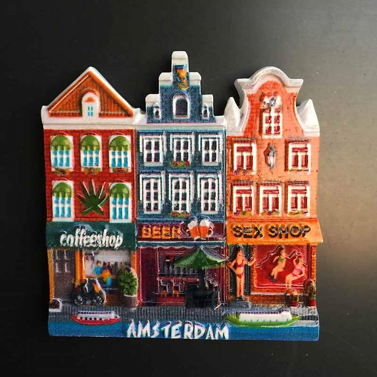 Amsterdam Holland 3D Fridge Magnet Souvenir Gift Collection Home Kitchen Decoration Magnetic Sticker Amsterdam Netherlands Refrigerator Magnet