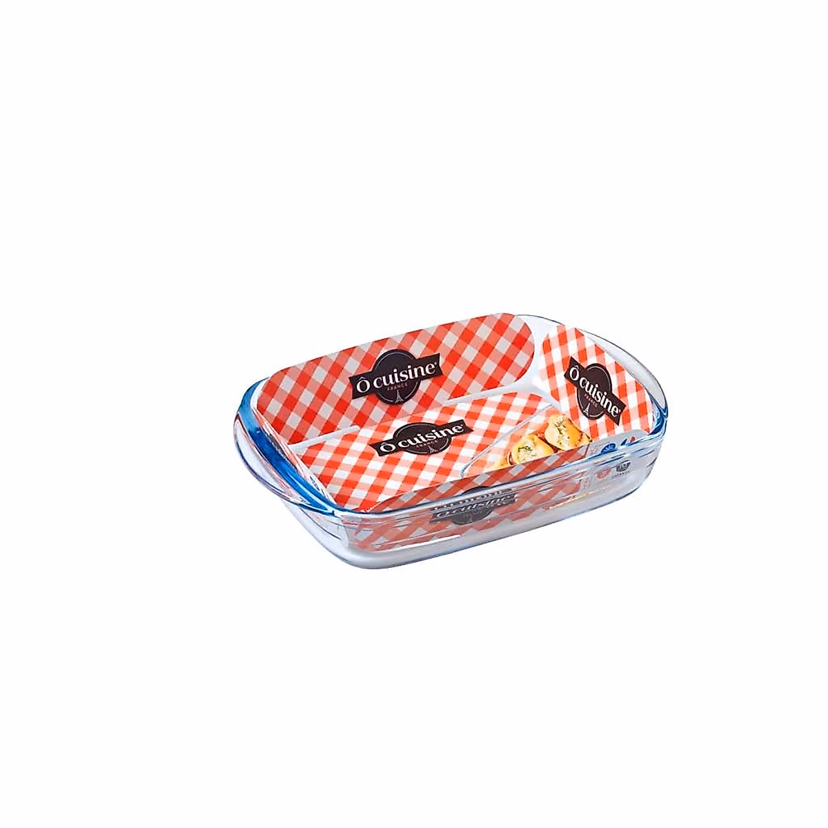 Arcuisine Rectangular Roaster, 3.6 L, Clear