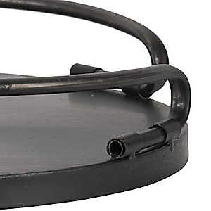 Foreside Home & Garden Metal 14 x 14 inch Round Decorative Tray, Small