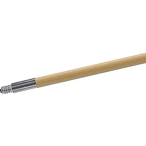 Carlisle FoodService Products 362005500 Lacquered Hardwood Lumathread Handle with Metal Tip, 1-1 8" Diameter x 60" Length