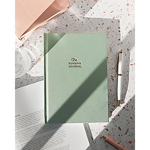 KUNITSA CO. Reading Journal. Book Journal for Book Lovers & Readers. Review and Track Your Reading (Green) - 52 book reviews