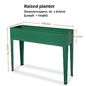Raised Garden Bed for Vegetables Elevated Planter Box with Legs Outdoor Patio Flower Herb Container Gardening