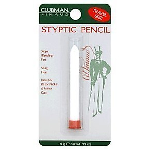 Pinaud Clubman styptic pencil for nick relief - 0.33 oz, (Pack of 4)