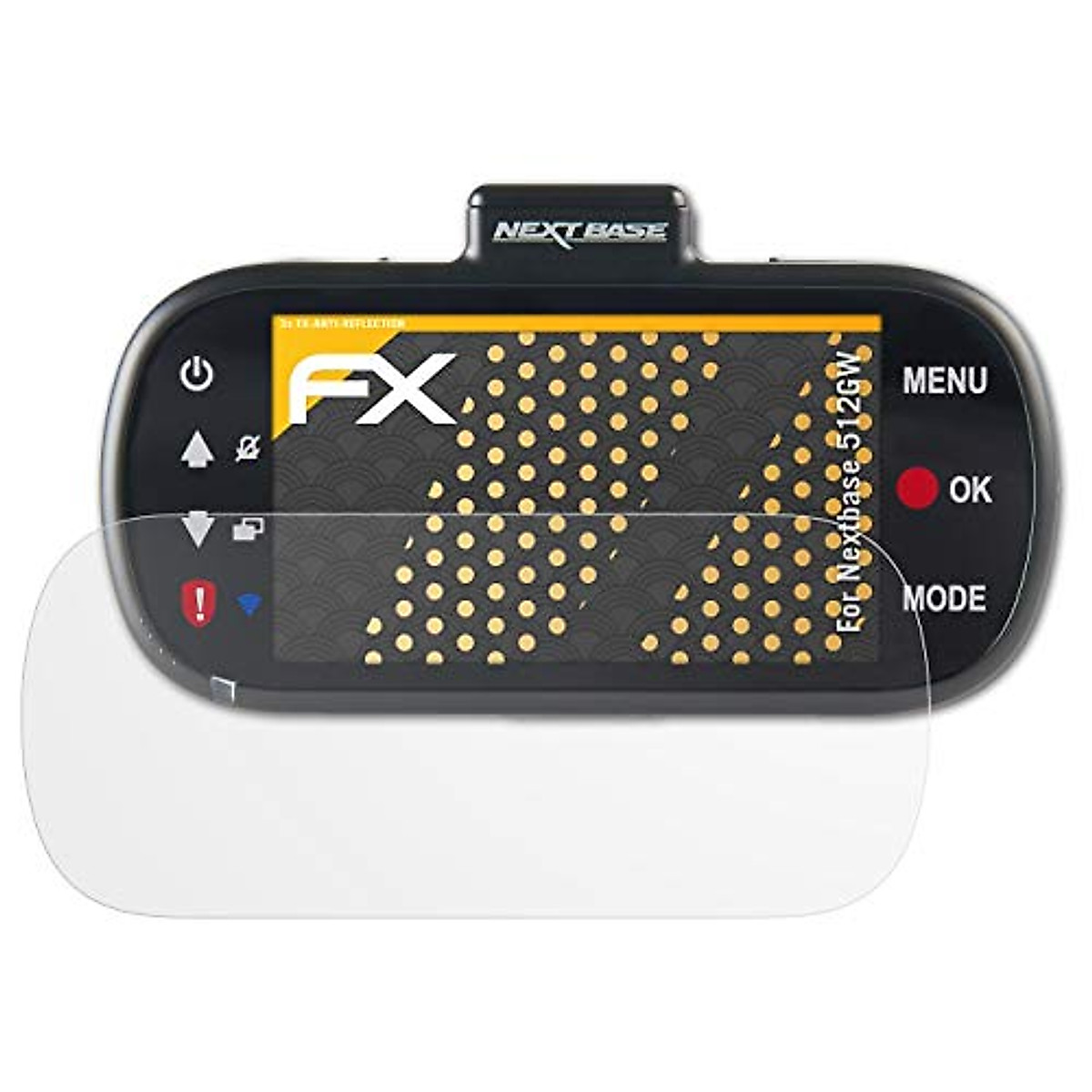 atFoliX Screen Protector compatible with Nextbase 512GW Screen Protection Film, anti-reflective and shock-absorbing FX Protector Film (3X)