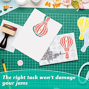 Lewtemi 48 Pcs Masking Paper Stamping Mask Paper Adhesive Stamp Masking Paper for Positioning Stamps Crafting Scrapbooking DIY Craft Designs Projects Card Making, 5 x 7 Inches