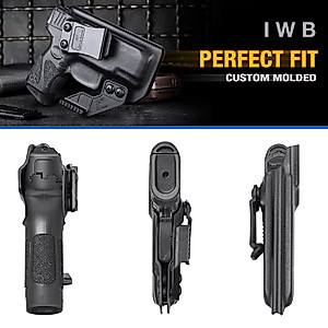 IWB Kydex Holsters Compatible with Taurus G2C/G3C, PT111 G2, PT140 Inside Waistband Concealed Carry IWB Holster for Taurus, Adj. Retention, Right Hand