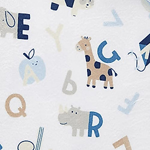 The Children's Place Baby Cozy Blanket, Blue ABC, NO_Size