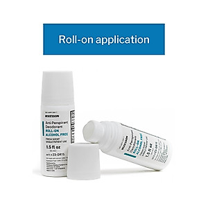 McKesson Antiperspirant Deodorant Roll-On Stick [Pack of 1] Mini Travel Size, Alcohol-Free, Fresh Scent, 1.5 fl oz