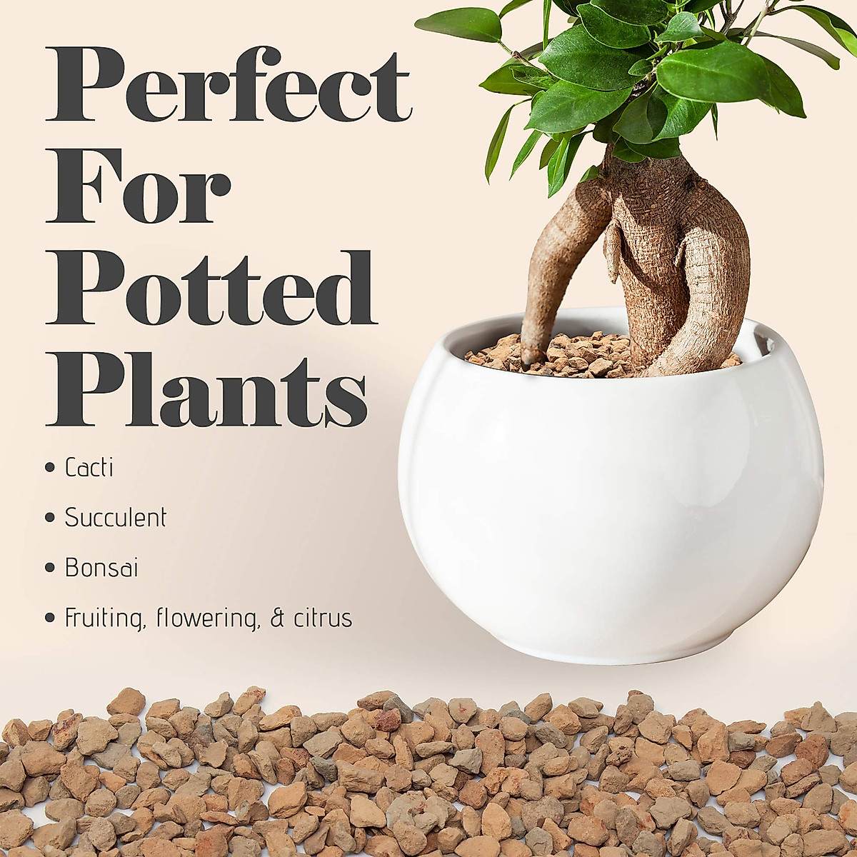 Monto Clay pH 5.6 (Montmorillonite Calcined Clay) Bonsai Soil Amendment (2 Dry Quarts)