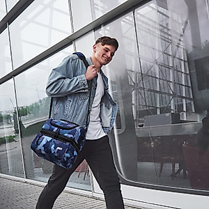 MIER Adult Lunch Box Insulated Lunch Bag Large Cooler Tote Bag for Women, Double Deck Cooler, Camouflage (Large)