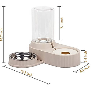 Fashion Fun Automatic Pet Feeder and Water Dispenser 60OZ/1.8L