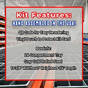 Grade 8 FINE Thread Hex Cap Bolts Screws, Nylon Nylok Lock Nuts, Washers, Lock Washers Assortment Kit - 574 Pieces!